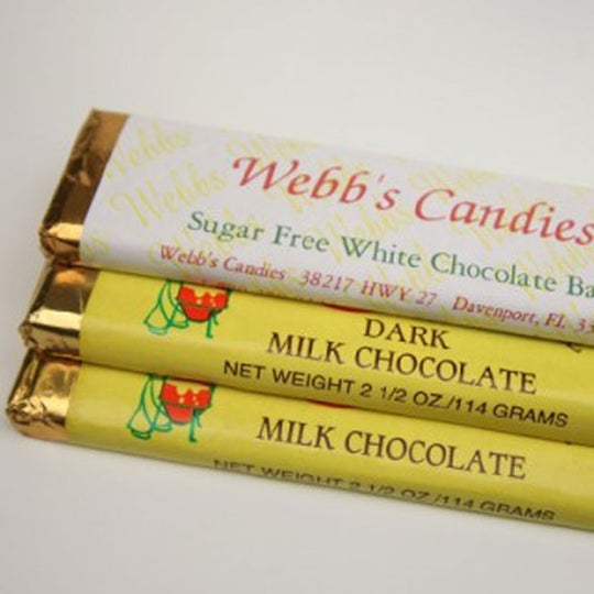 Sugar Free Chocolate Candy Bars | Webb's Candy Shop